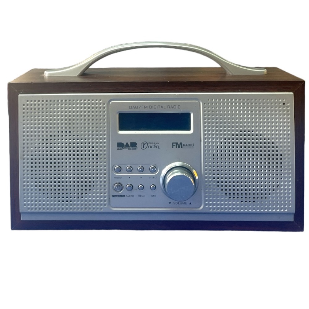Pre-owned red wooden dab radio - Own4Less